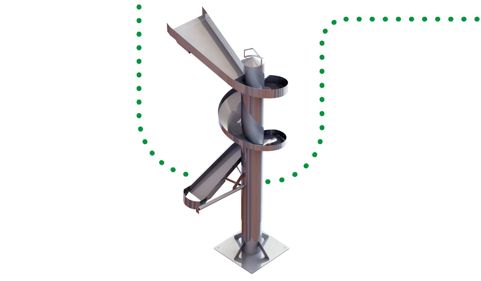 Sanitary Spiral Chute Conveyor – PFI